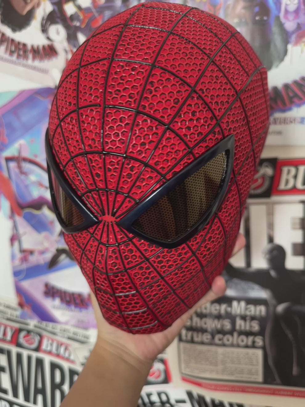TASM 1 mask (Andrew) with Full head shell and Lenses Wearable Movie Pr ...